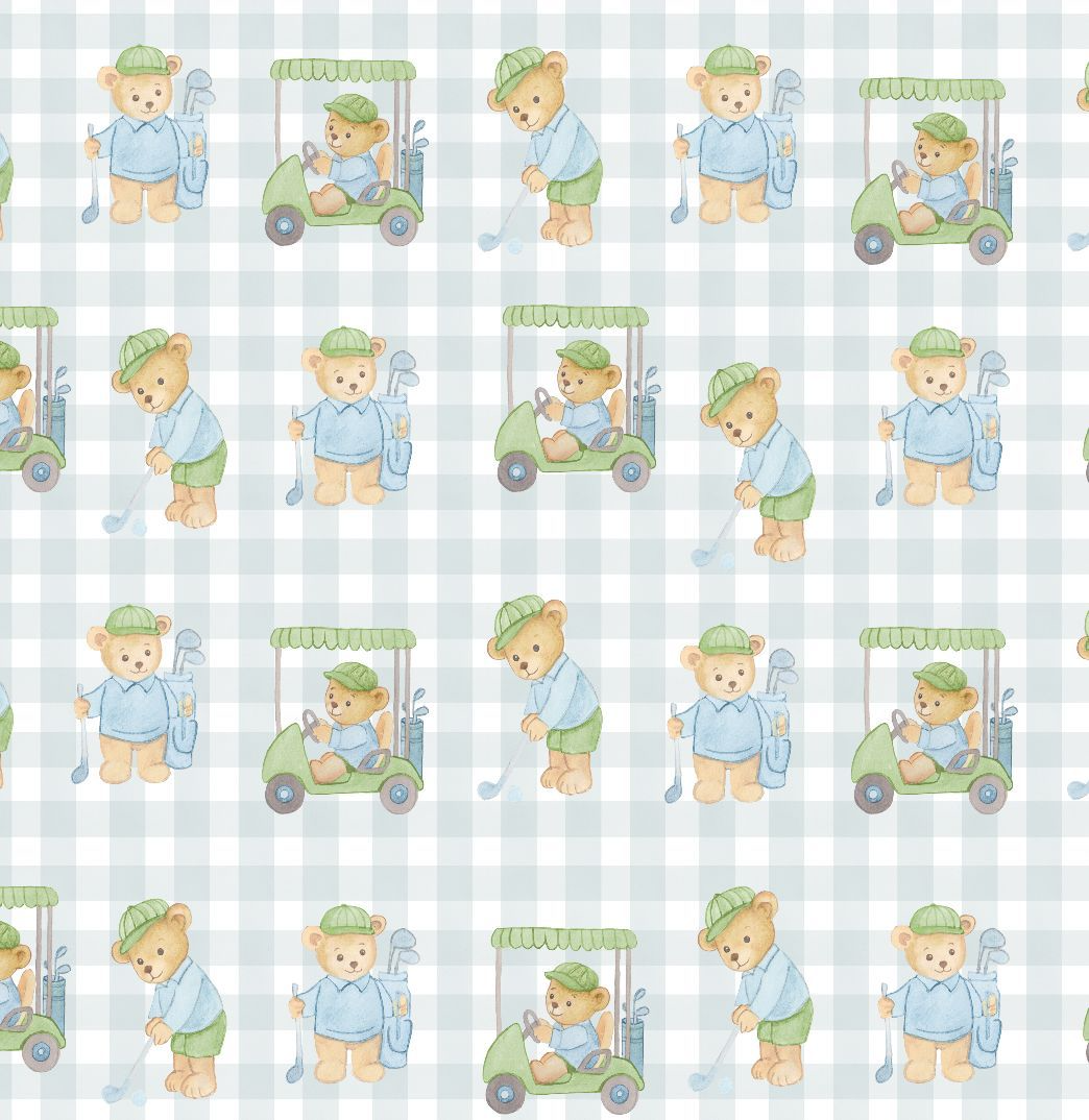 Fairway Friends | Digital Print (Blue) – Baby Dunn
